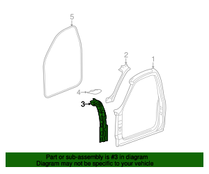 2007-2014 GM Passenger Side Body Side Inner Panel 22802176 | Karl ...