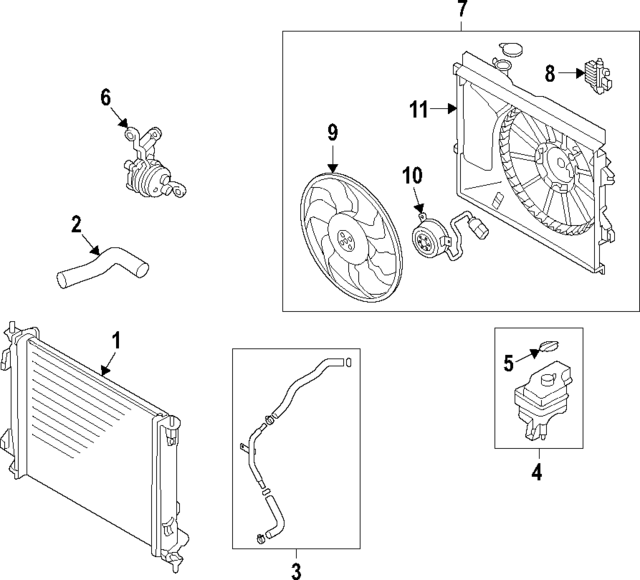 Genuine OEM Water Pump Part# 36910-0E650 Fits 2019-2023 Hyundai Kona ...