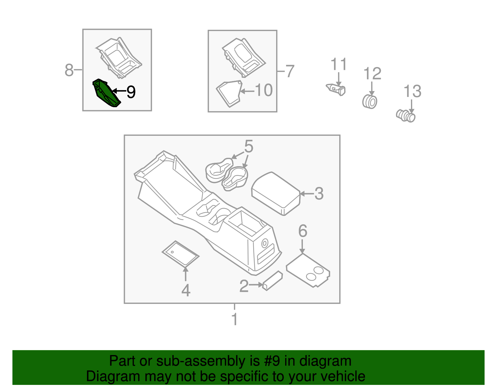2002-2004 Nissan Xterra Finish Panel Pocket 96924-8Z800 | Ziegler ...