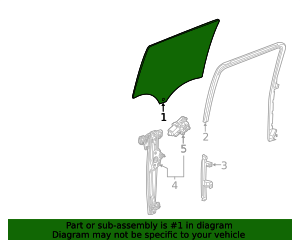 84560284 - Rear Passenger Side Door Window 2019-2023 GM | GMPartsNow