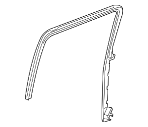 2019-2025 GM Rear Passenger Side Door Window Weatherstrip 84729899 GM ...