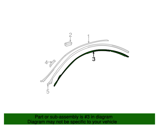 216-690-01-39 - Roof Drip Molding 2007-2014 Mercedes-Benz ...