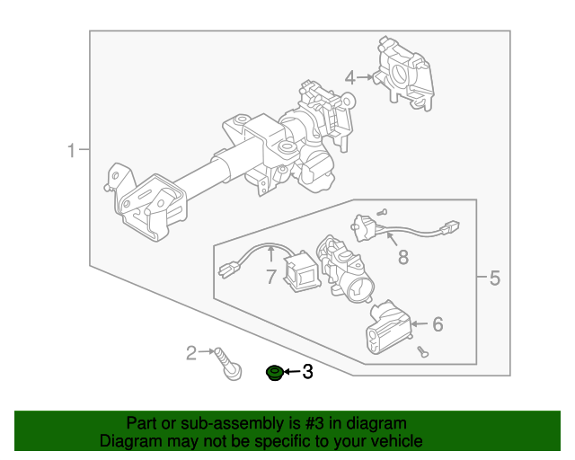 2004-2011 GM Multi-Purpose Nut 94515152 | GMPartsDirect.com