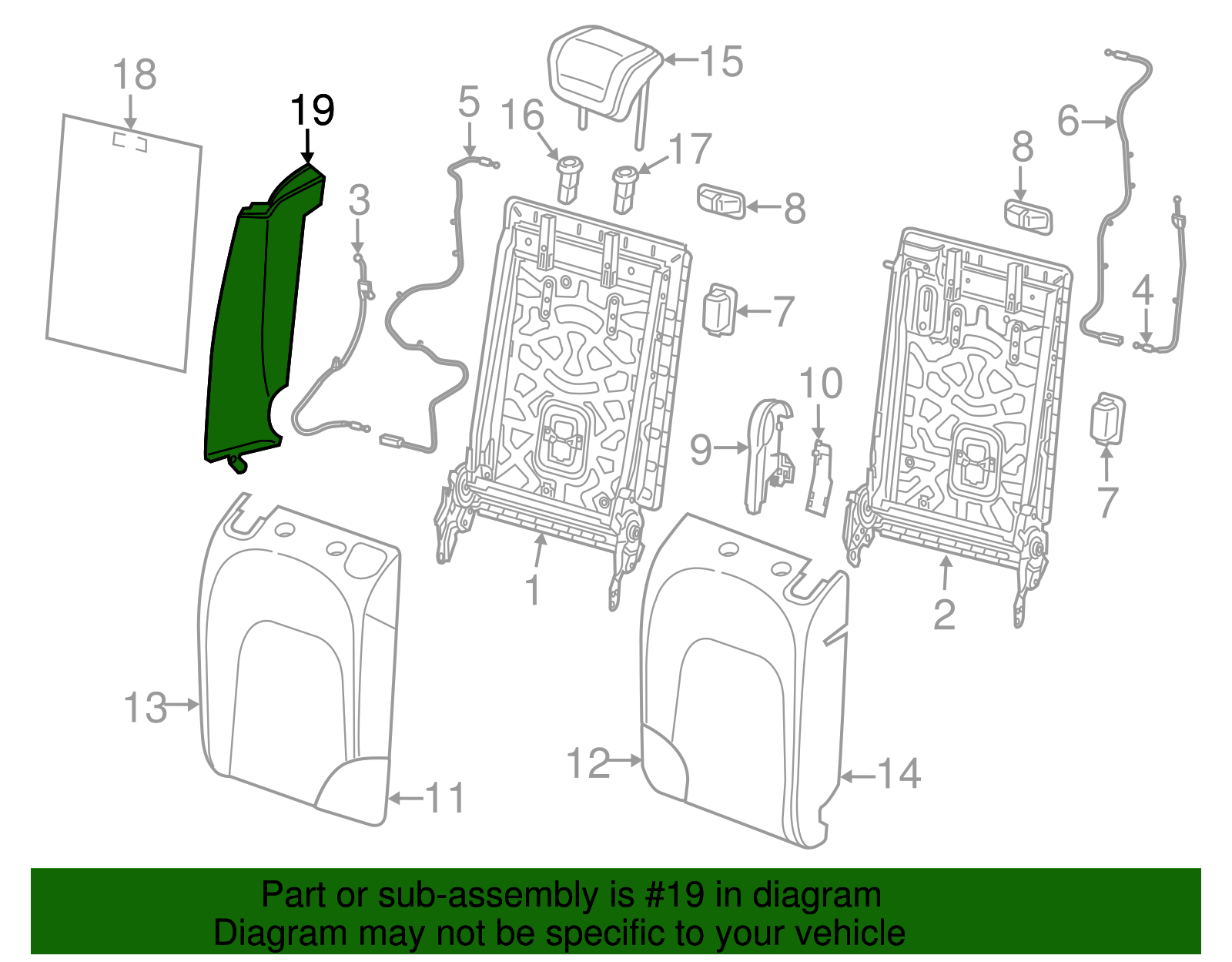 80A-885-704-BG-ZC1 - High-Quality Bolster for 2018-2020 Audi ...