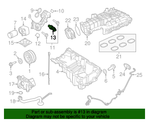 2011-2017 Ford Engine Oil Filter Adapter BL3Z-6881-HA | TascaParts.com