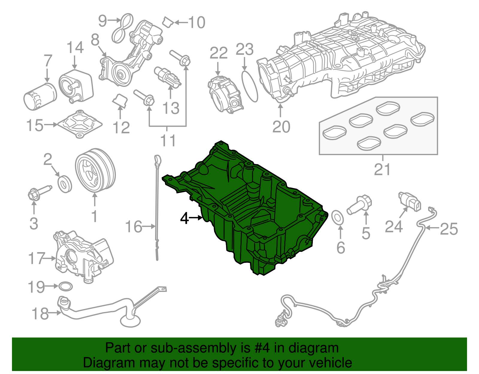 2011-2025 Ford Oil Pan ML3Z-6675-D | NewAutoParts.com