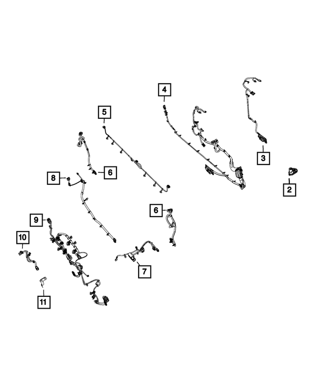 2019-2020 Ram 1500 Tailgate Wiring 68380306AC | Mopar Estores