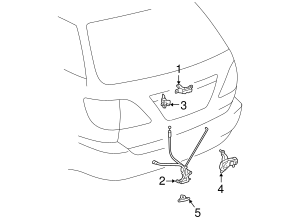 1999-2003 Lexus RX300 Lock Assembly 69350-48010 | OEM Parts Online