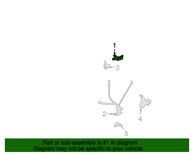 69023-48010 - Liftgate Latch Handle 1999-2003 Lexus RX300 ...