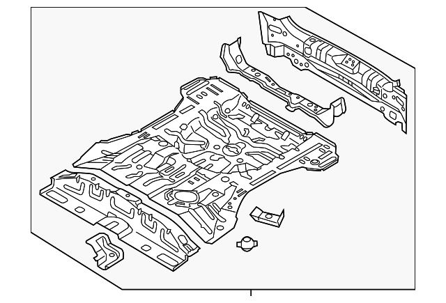 2011-2013 Kia Sportage Floor Pan Assembly 65500-3W070 | TascaParts.com