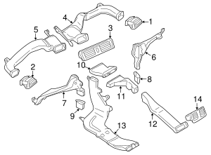 64229218551 - 2015-2017 BMW Vent Grille (64-22-9-218-551) | BMW of ...
