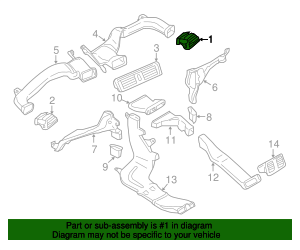 64229253217 - 2015-2019 BMW Vent Grille (64-22-9-253-217) | BMW of ...