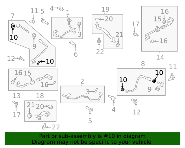 2021 Ford F-150 Water Inlet Tube Gasket FT4Z-6N652-H | QuirkParts