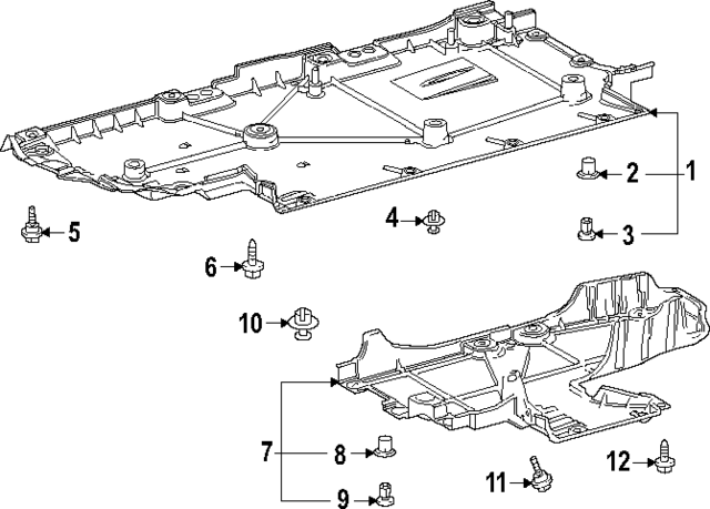 2023-2024 Toyota GR Corolla Floor Pan Splash Shield 57628-12170 ...