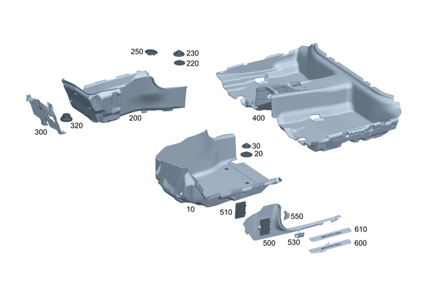 206-680-18-01 - Cover Rail 1956-2025 Mercedes-Benz | Mercedes-Benz USA ...
