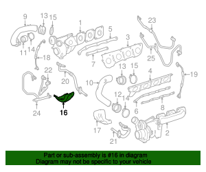 278-094-03-00 - Turbocharger Mount Heat Shield 2012-2020 Mercedes-Benz ...