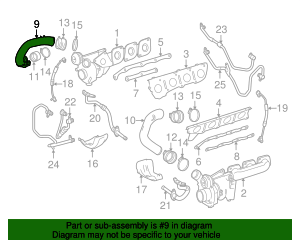 278-098-10-07 - Turbocharger Intercooler Pipe 2011-2020 Mercedes-Benz ...