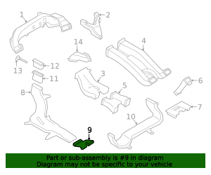 2020-2024 BMW Floor Duct 64-22-7-481-847 | OEM Euro Parts