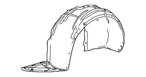 2015-2018 Cadillac ATS Fender Liner - Passenger Side (RH) 84010410 ...