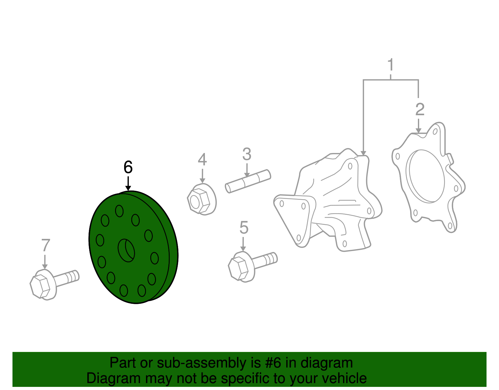 2000-2018 Toyota Pulley 16173-21021 | OEM Parts Online