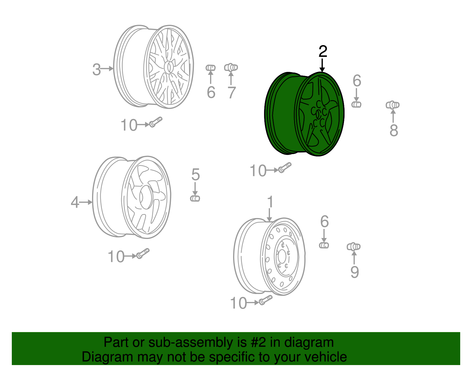 2004-2011 GM 17x4 Compact Spare Wheel 9594807 | OEM Parts Online
