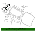 2015-2018 Hyundai Santa Fe Sport Lift Cylinder 81770-2W600 | OEM Parts ...