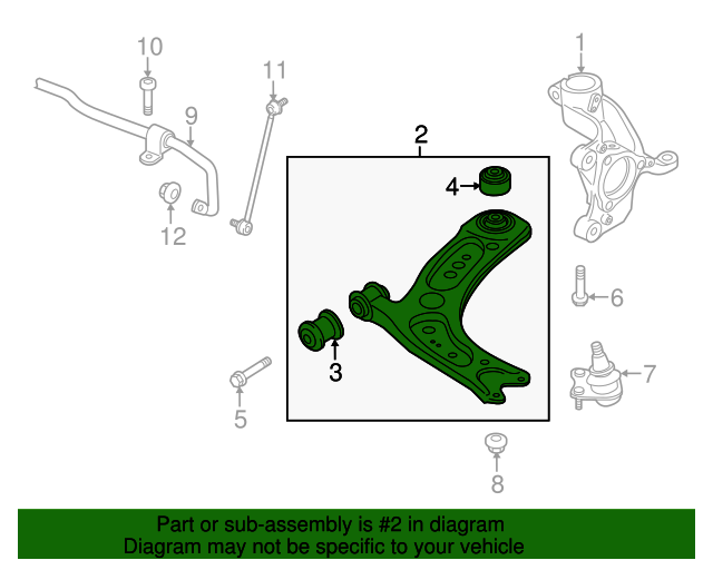 5WA-407-151 - Suspension Control Arm 2015-2024 Audi | AutoNationParts.com