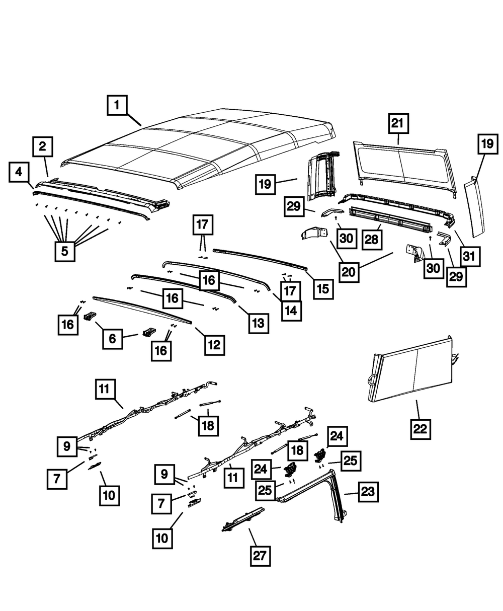 2020-2025 Jeep Gladiator Tailgate Window 6KH90FX9AI | Miracle Mopar