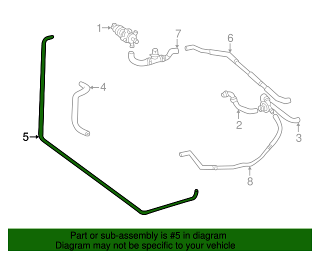 203-830-09-96 - Hose 2001-2007 Mercedes-Benz | Mercedes-Benz USA Parts