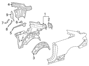238-630-91-01 - Outer Wheelhouse 2018-2023 Mercedes-Benz | Mercedes ...