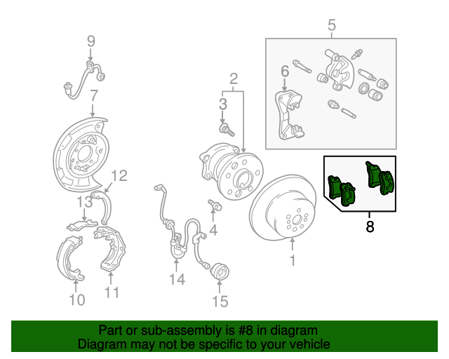 04466-33090 - Brake Pads - 2002-2004 Lexus | My L Parts