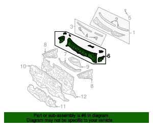 55700-42440 - Cowl Panel 2001-2005 Toyota RAV4 | AutoNationParts.com