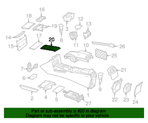 204-680-47-08-9051 - Top Cover 2012-2017 Mercedes-Benz ...