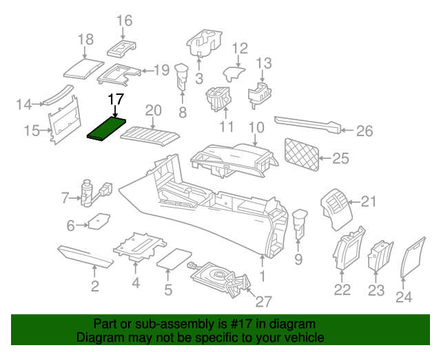 212-680-17-17 - Front Trim 2014-2016 Mercedes-Benz | Mercedes-Benz USA ...