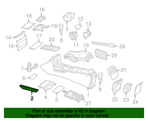 2014-2016 Mercedes-Benz Console Trim Panel 212-690-38-62 ...