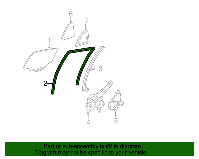 2005-2012 Toyota Avalon Run Channel 68142-AC030 | Toyota Parts Center
