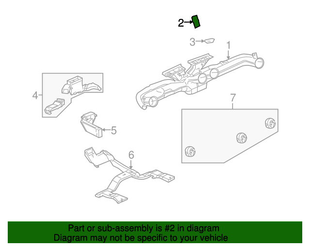 2000-2015 GM Cabin Air Temperature Sensor Aspirator 22834330 | GMPartsNow