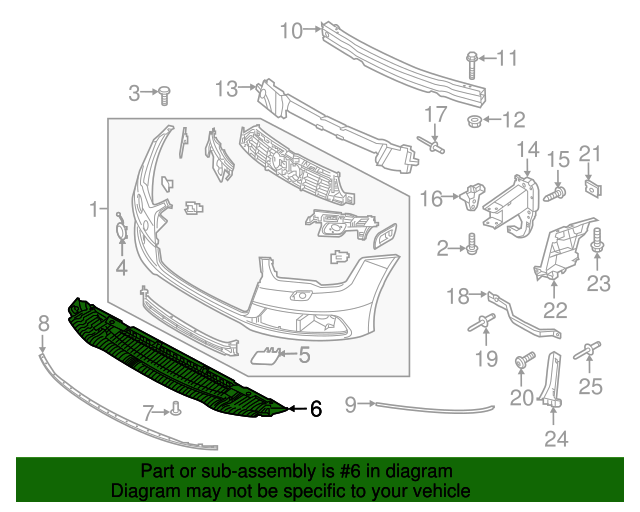 4G8-807-611-E - Radiator Support Air Deflector 2016-2018 Audi | AutoNationParts.com