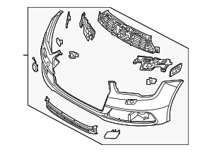 2016-2018 Audi S7 Bumper Cover 4G8-807-065-BN-GRU | Genuine Audi Parts