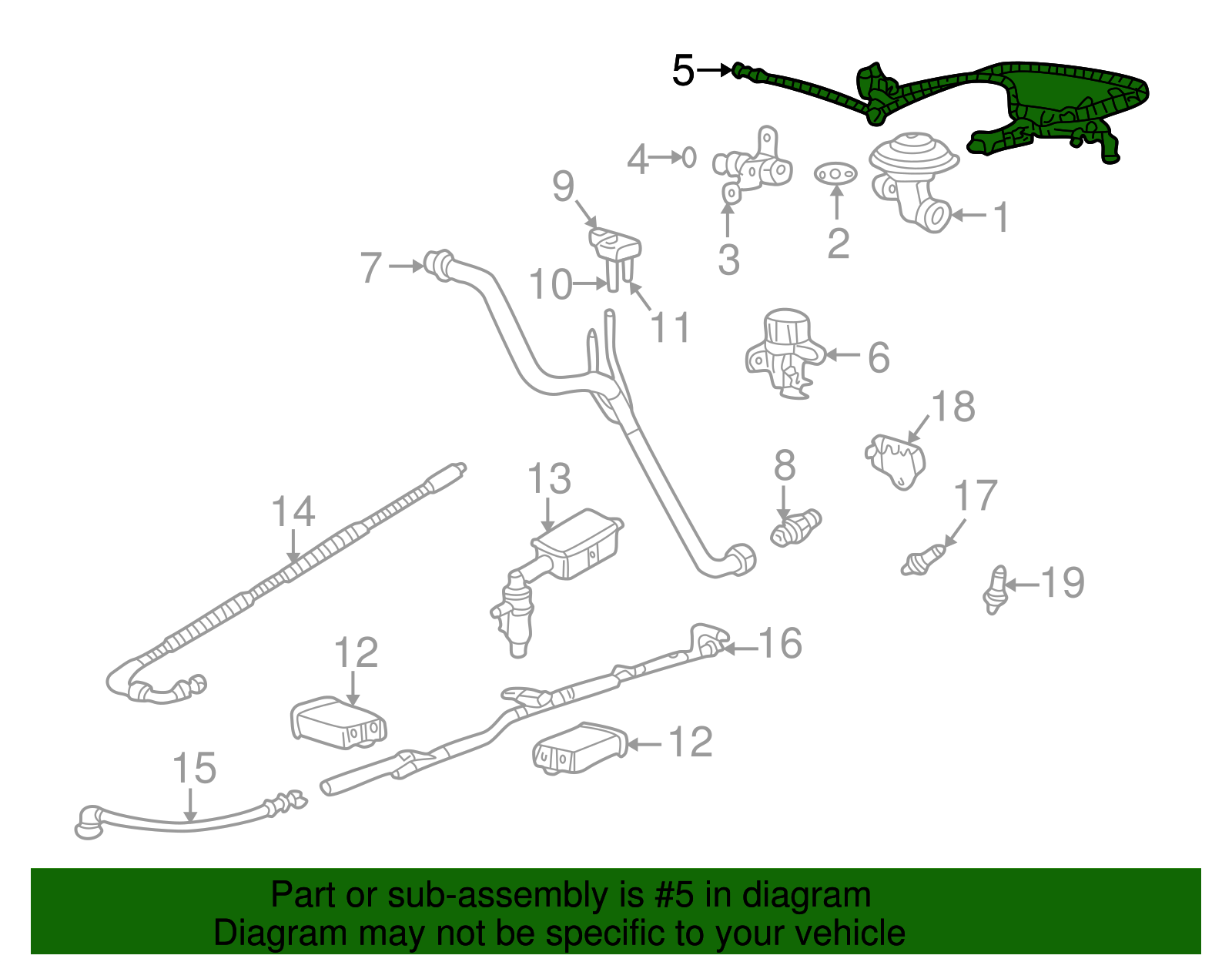 2005-2010 Ford | Tube Assembly | 6L2Z-9E498-A | Walls' Ford Parts