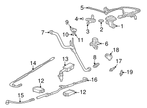 CL2Z-9C052-A - Vapor Hose - 2002-2005 Ford | OEM Parts Quick