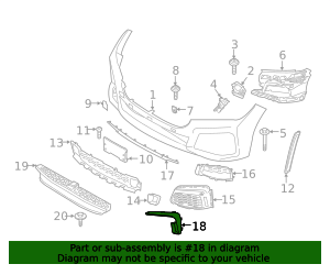 51-11-8-079-586 - Bumper Trim 2020-2022 BMW | AutoNationParts.com