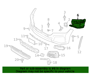 51-11-8-073-991 - Bumper Cover Support Rail 2020-2022 BMW ...