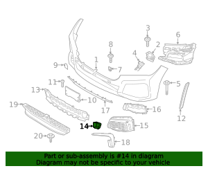 51118076414 - 2020-2022 BMW Bezel (51-11-8-076-414) | BMW of South ...
