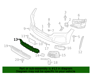 51118074000 - 2020-2022 BMW Lower Grille (51-11-8-074-000) | BMW of ...
