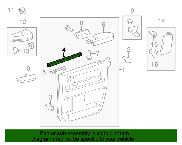 2007-2021 Toyota Tundra Belt Weather-Strip 68173-0C020 | OEM Parts Online