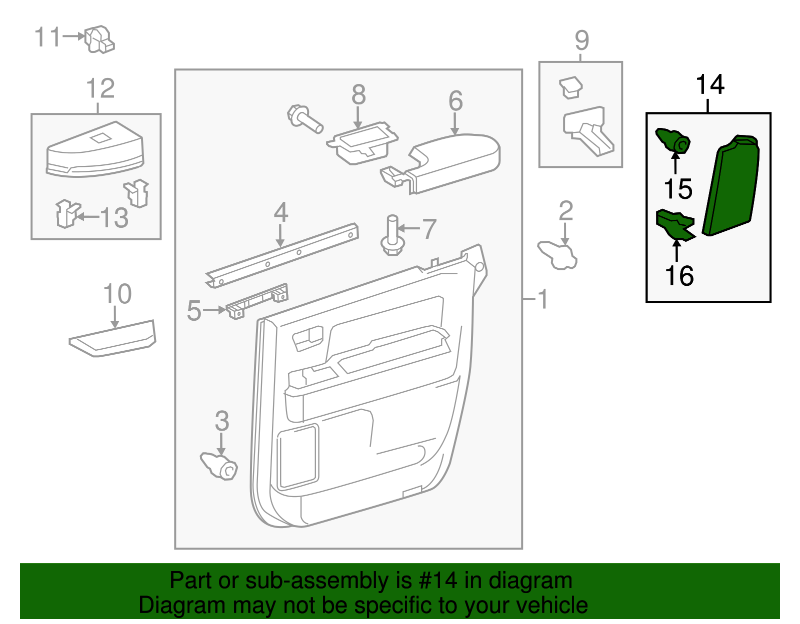 67674-0C010-C0 - Door Panel Insert 2007-2021 Toyota Tundra | AutoNation ...