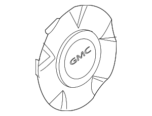 2007-2009 GMC Acadia Button Style Center Cap with GMC Logo 9596173 ...