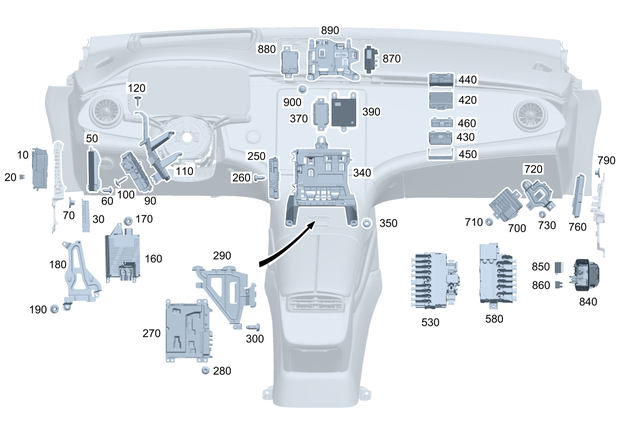 000-900-92-46 - Control Unit, Complete 2022-2025 Mercedes-Benz ...