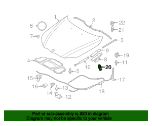 51437008933 - 2004-2010 BMW Release Handle (51-43-7-008-933) | Parts ...